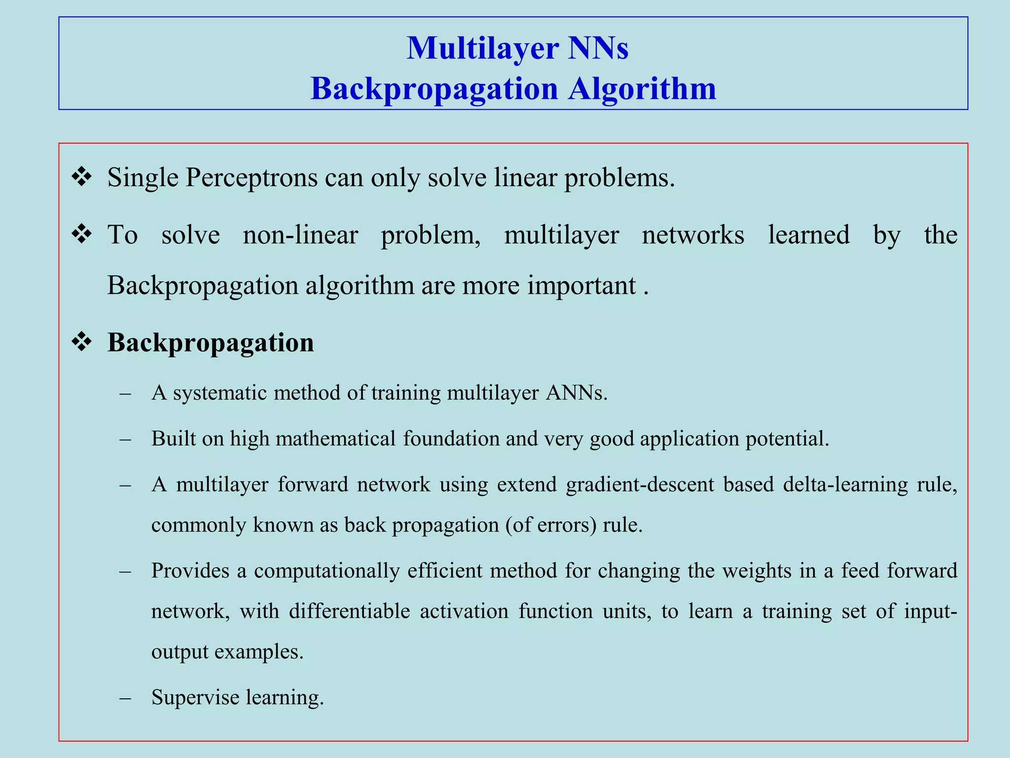 Back propagation | PPT