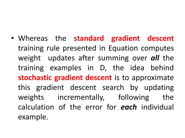Derivation of the gradient descent rule. | PDF