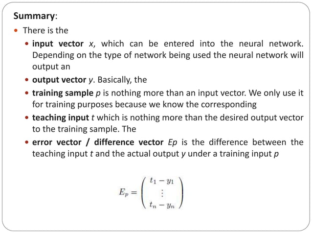 Artificial Neural Networks , Recurrent networks , Perceptron's | PPT