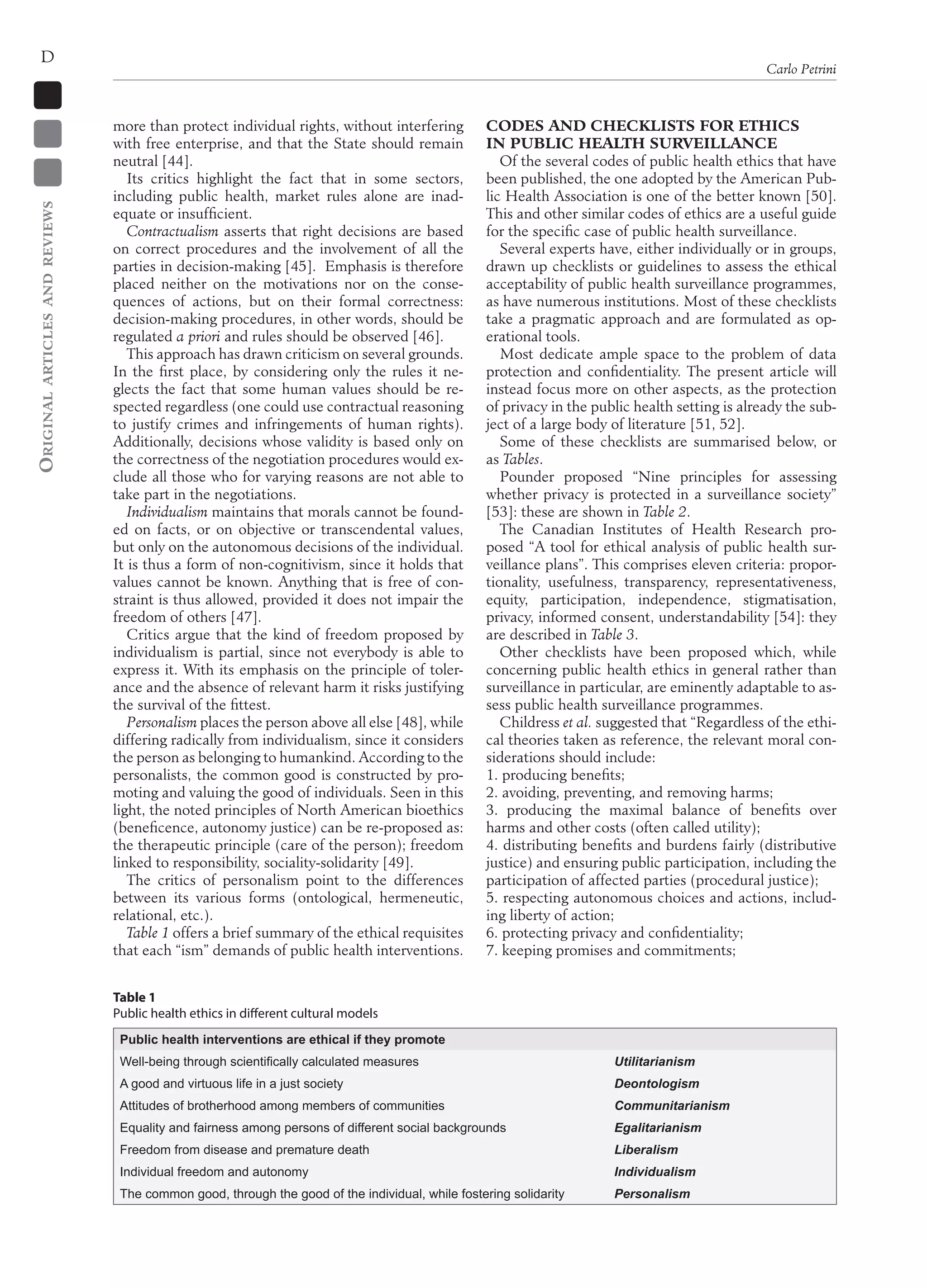 Ethics in public health surveillance | PDF