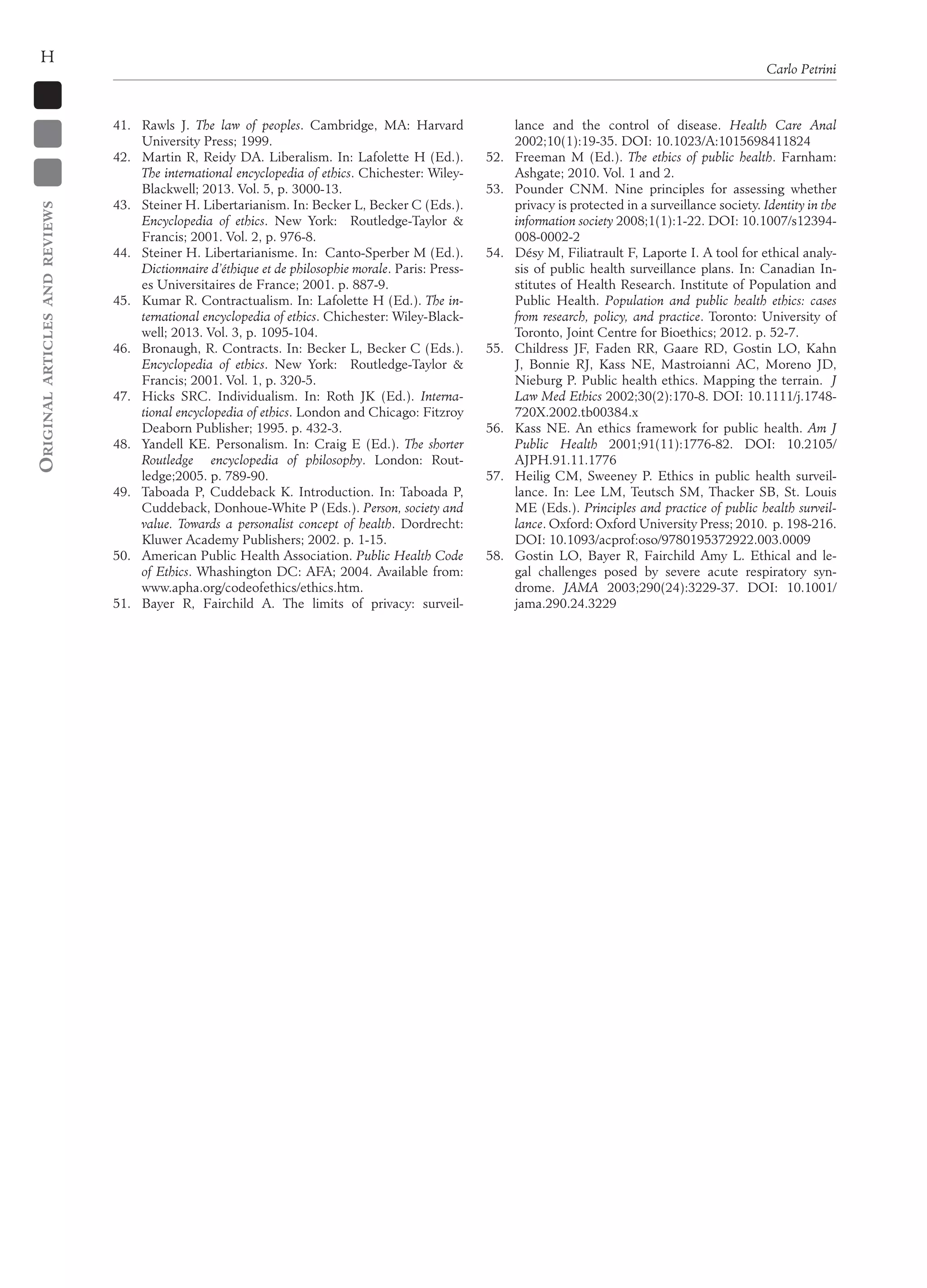 Ethics in public health surveillance | PDF