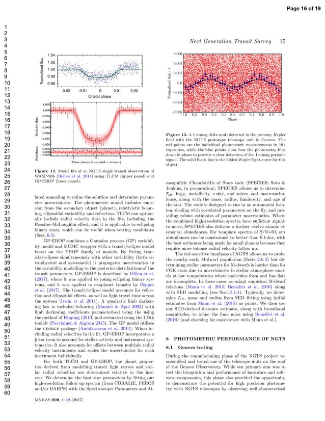 The Next Generation Transit Survey (NGTS) | PDF