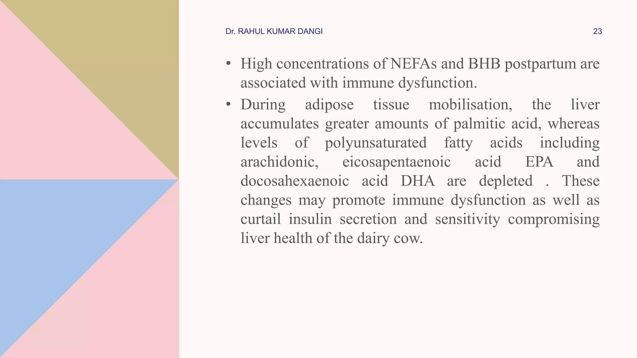 balancing fat nutrition to optimise transition cow performance animal ...