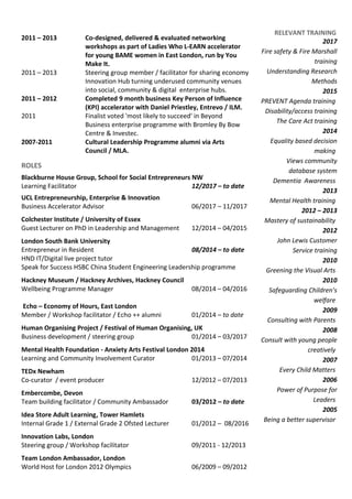 Anna B. Sexton CV March 2018 | PDF