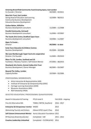 Anna B. Sexton CV March 2018 | PDF