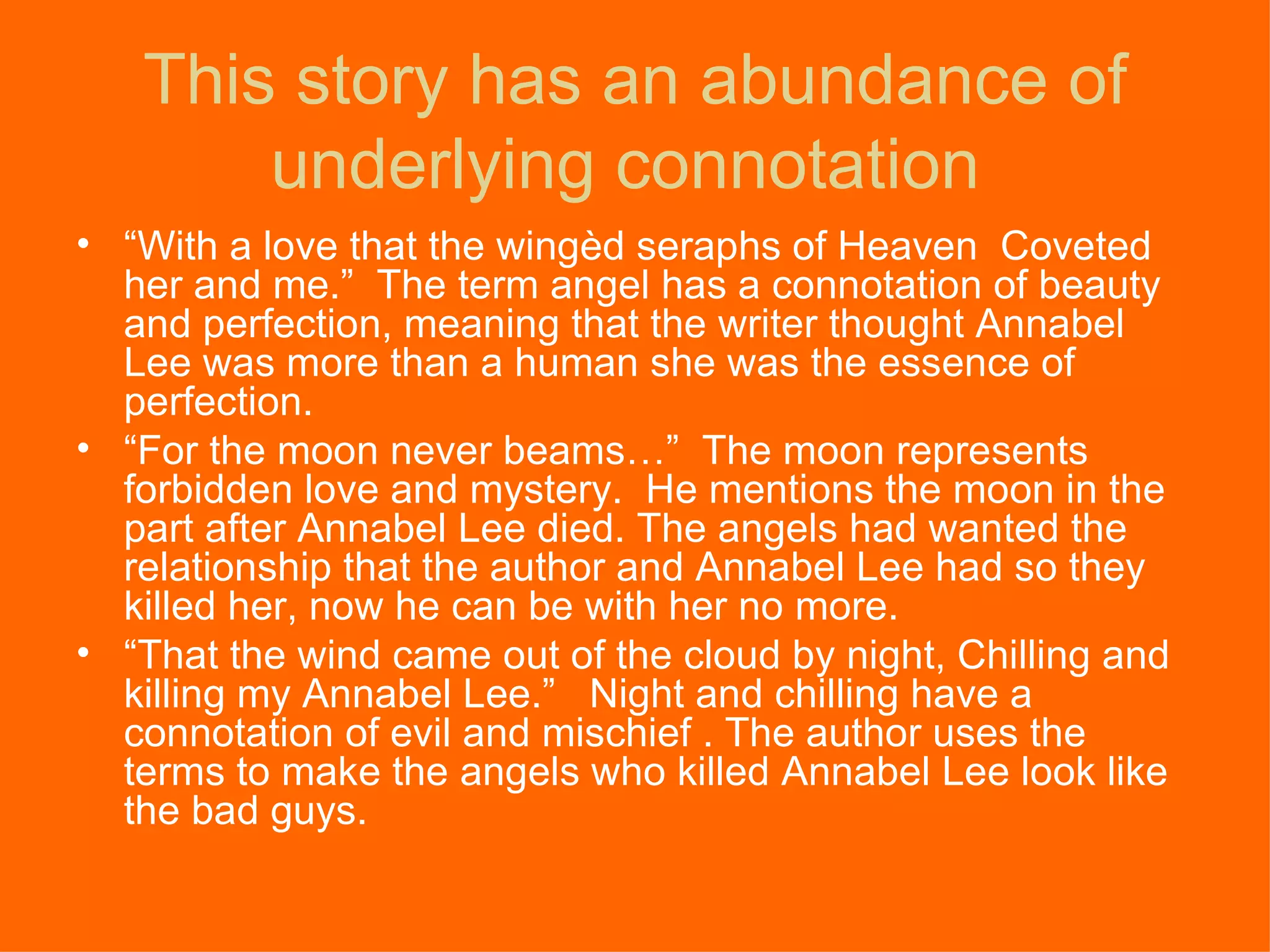 Annabel Lee | PPT | Romance | Genres