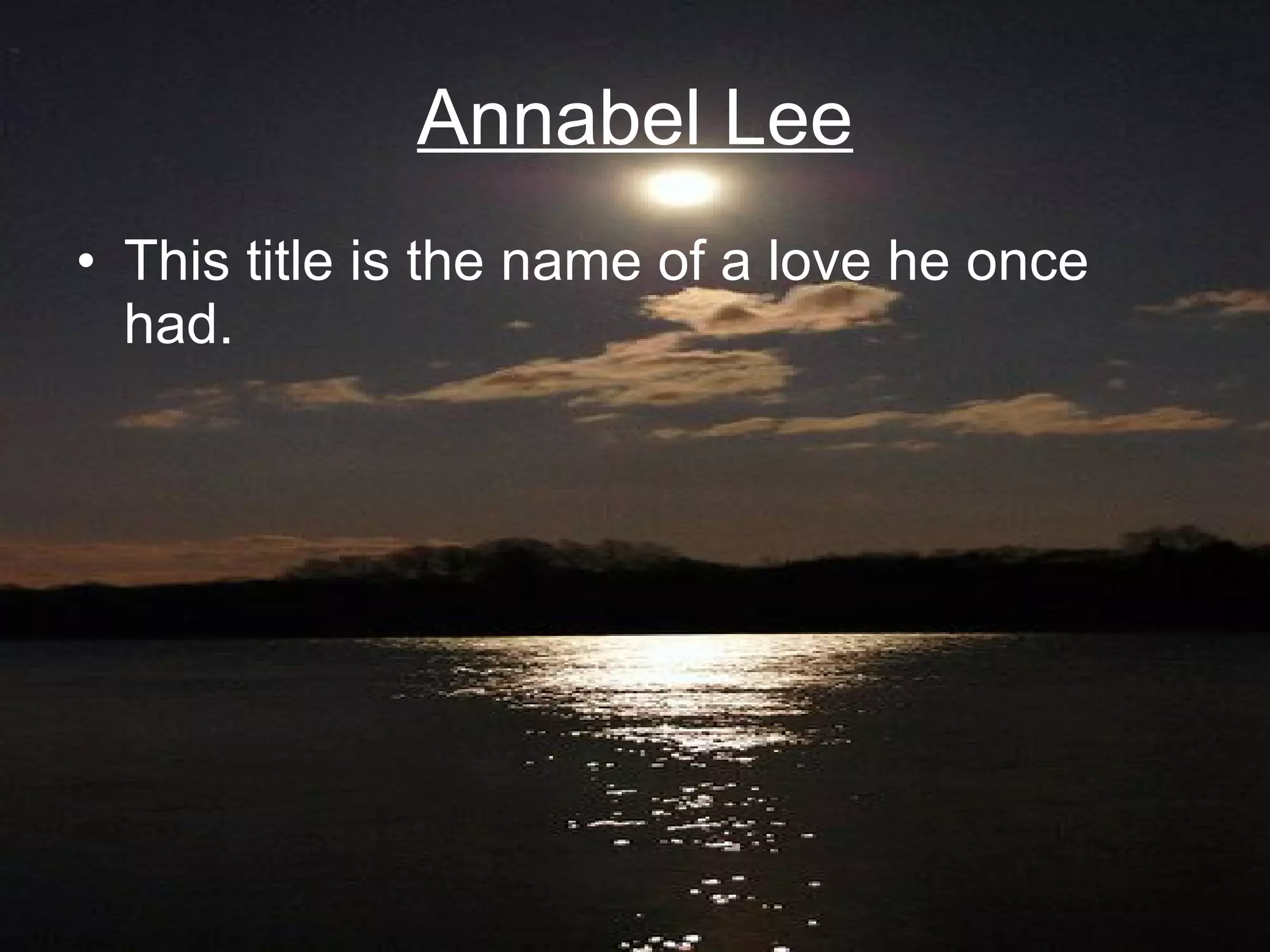 Annabel Lee | PPT