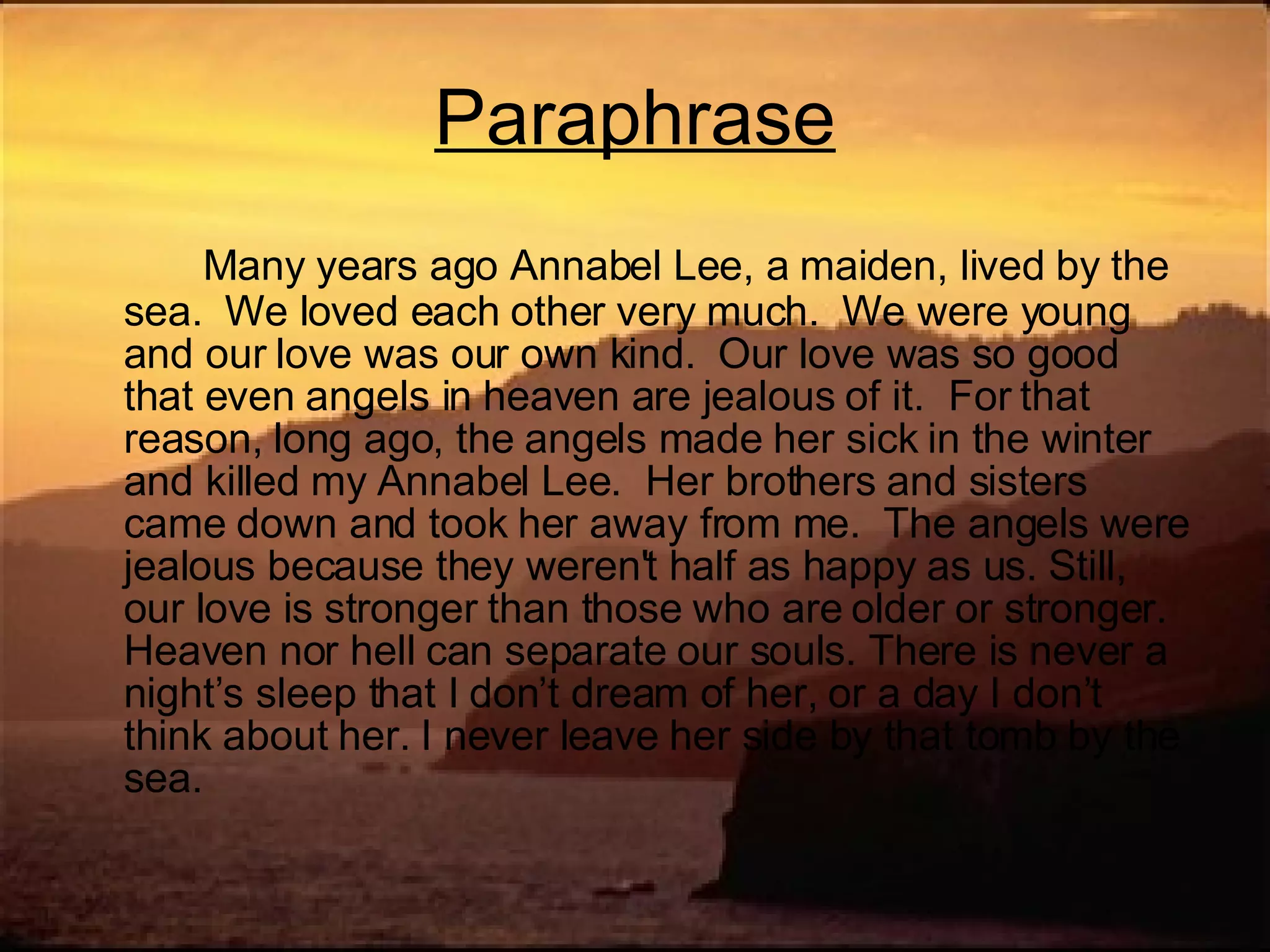 Annabel Lee | PPT