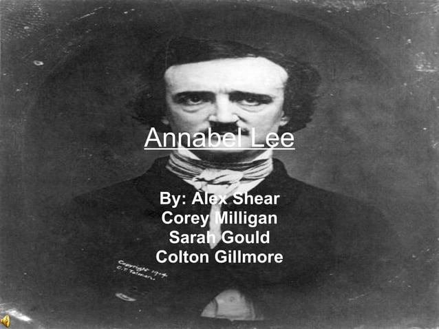 Annabel Lee | PPT | Poetry | Books and Literature