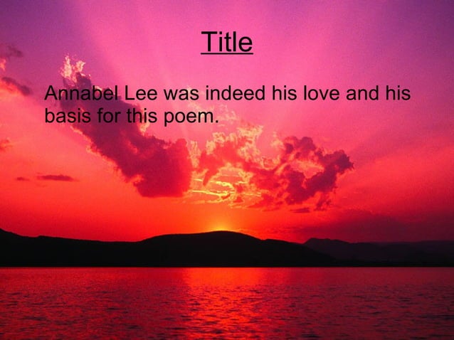 Annabel Lee | PPT