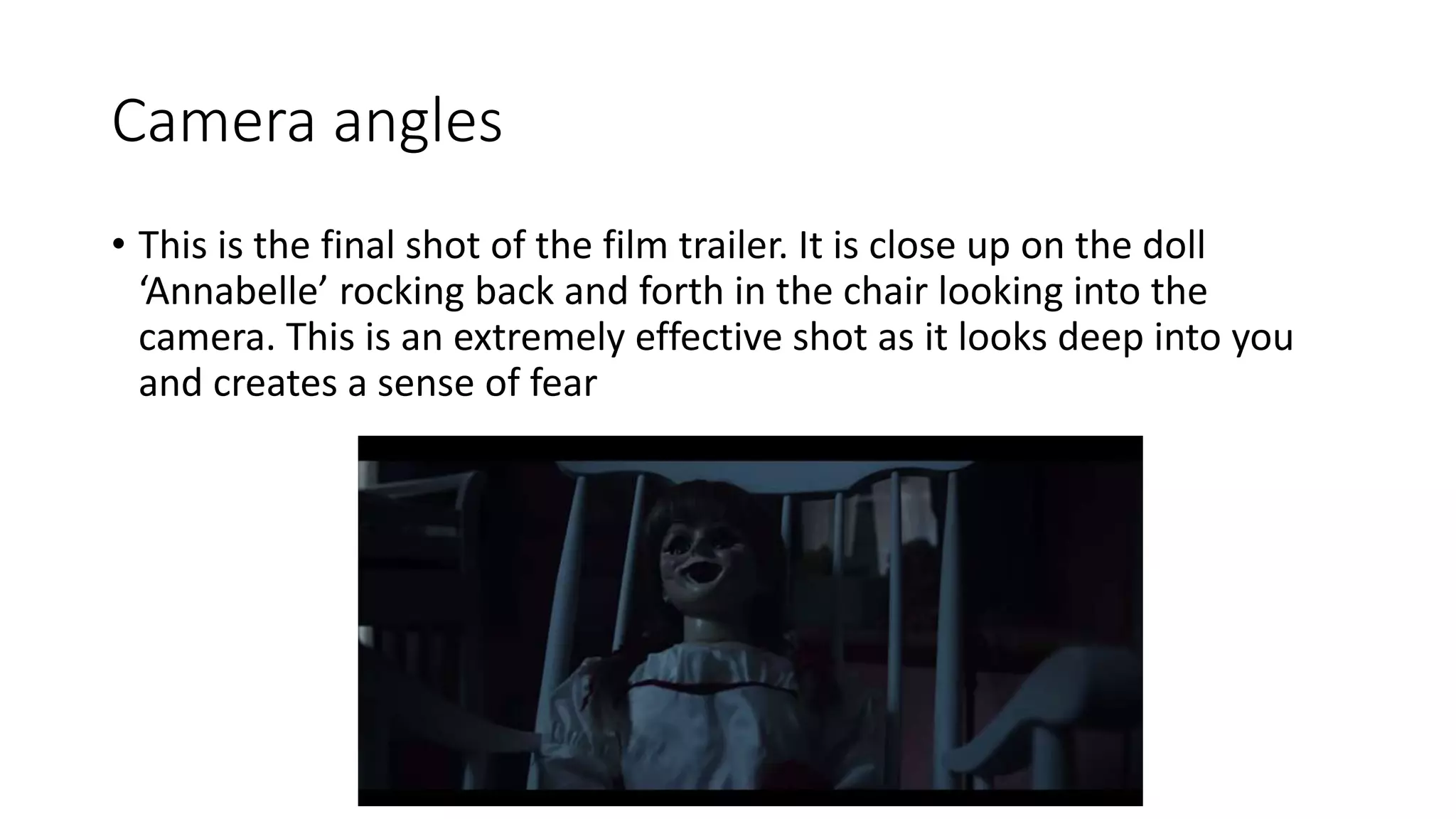 Annabelle Film trailer analysis | PPTX