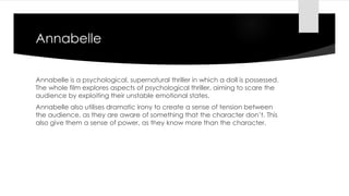 Annabelle Review | PPTX | Horror | Genres