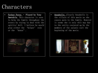Annabelle analysis | PPTX