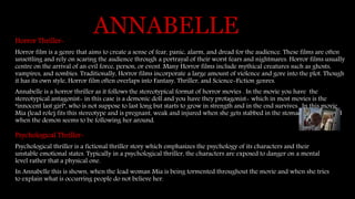 Annabelle correcttt | PPTX