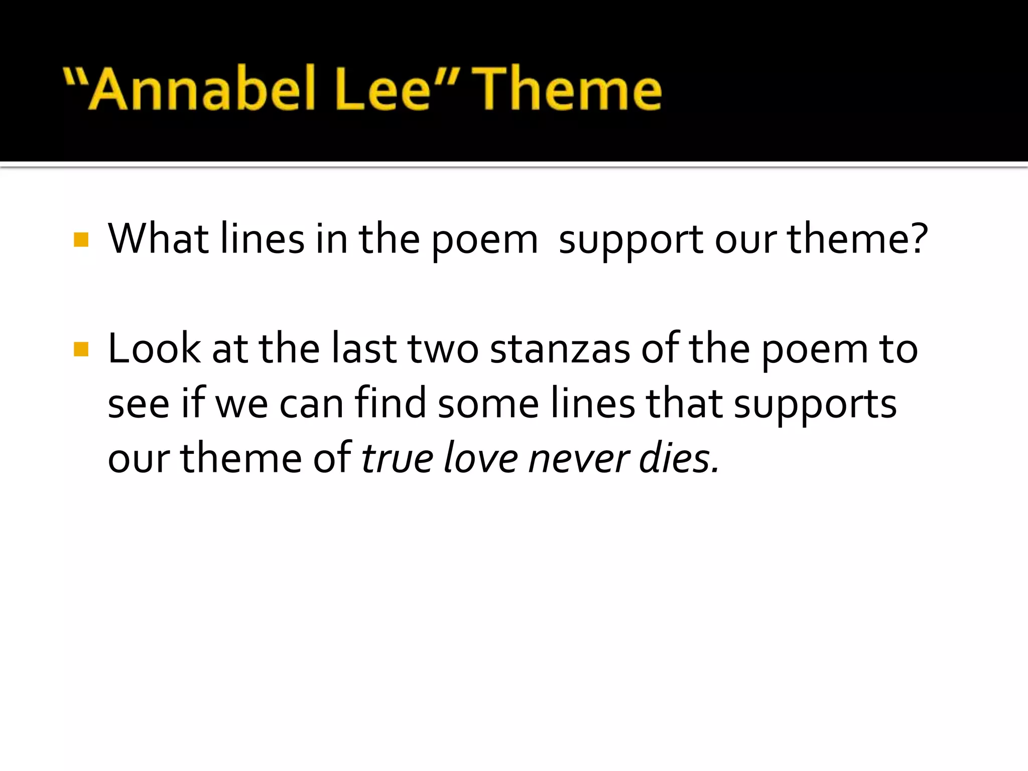 Annabel lee | PPTX