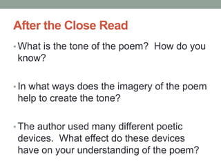Annabel Lee by Edgar Allan Poe-Close Read | PPTX