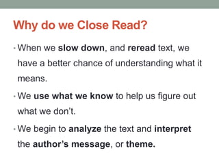 Annabel Lee by Edgar Allan Poe-Close Read | PPTX