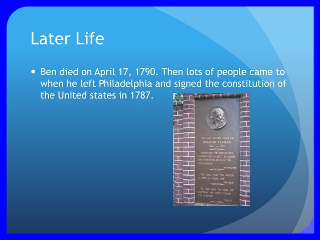Anna benjamin franklin | PPTX
