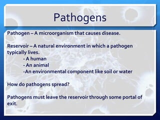 Types of Pathogens | PPTX | Infectious Diseases | Diseases and Conditions