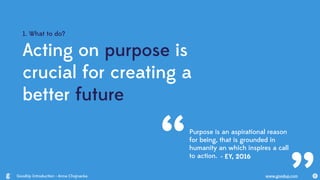 Turn your Purpose into Action | PDF