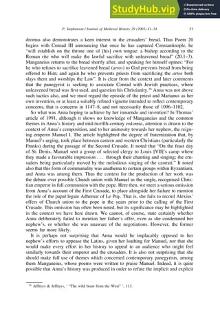 Anna Comnena S Alexiad As A Source For The Second Crusade | PDF
