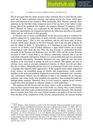 Anna Comnena S Alexiad As A Source For The Second Crusade | PDF