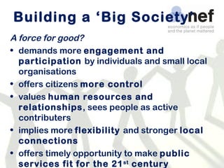 Anna Coote: After the post-war welfare state: participation and ...