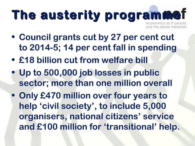 Anna Coote: After the post-war welfare state: participation and ...