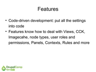 Anna Fedoruk.Theworkflow.DrupalCamp Kyiv 2011 | PPT