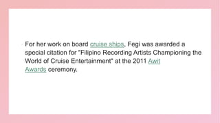 Anna Fegi Early Lide, Career, Early Career, Others .pptx