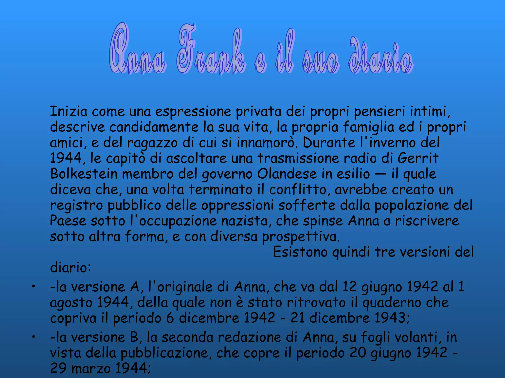 Anna frank da eros | PPT
