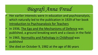 Anna freud | PPTX
