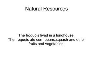 The Iroquois | ODP