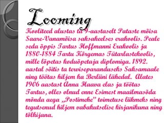 Anna Haava elulugu | PPT