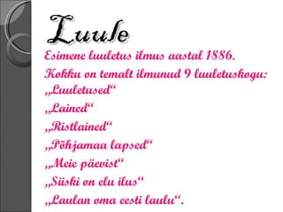 Anna Haava elulugu | PPT