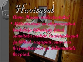 Anna Haava elulugu | PPT
