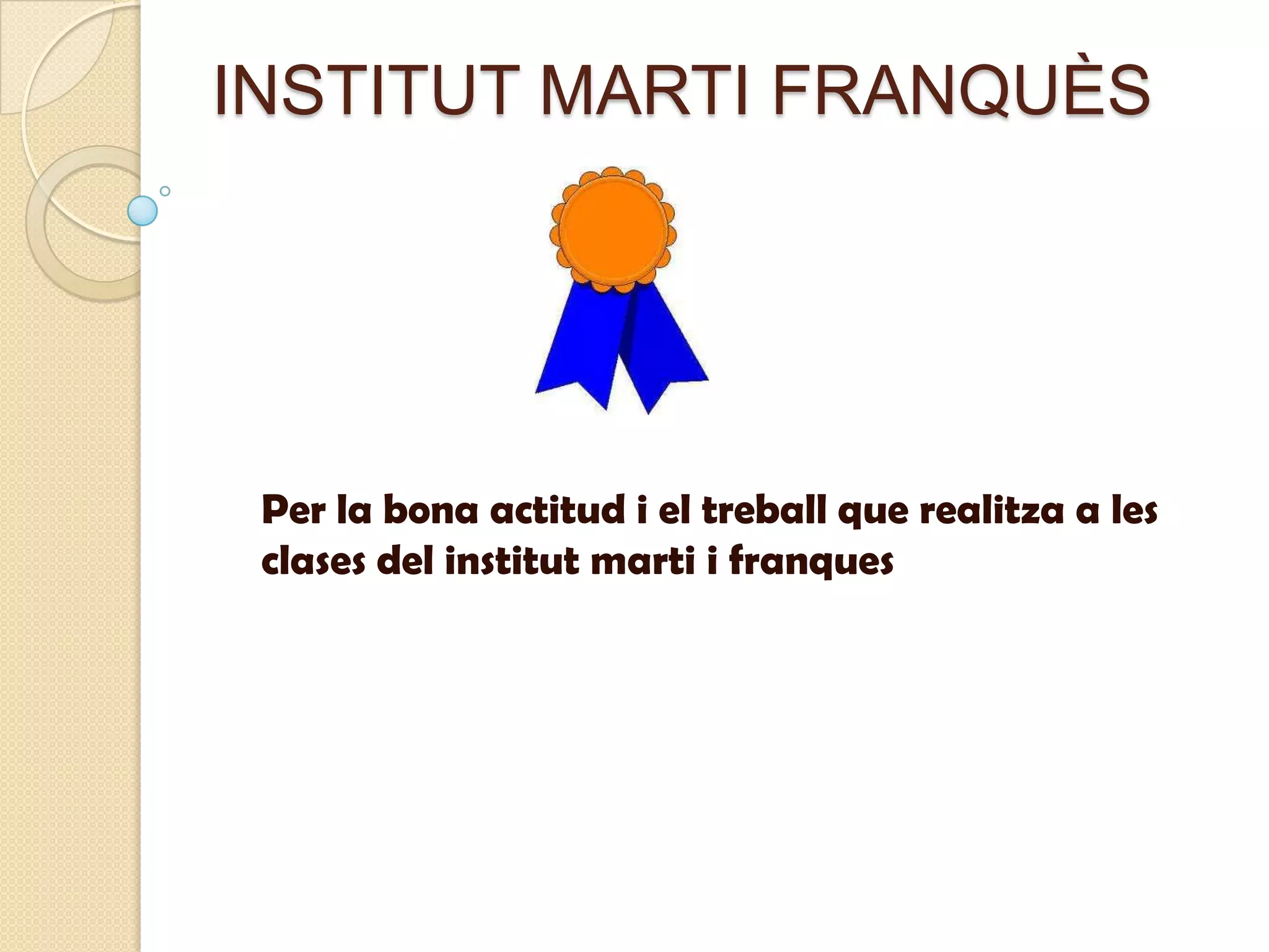 Anna institut marti franquès | PPTX