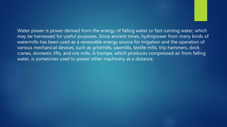 Water energy | PPTX