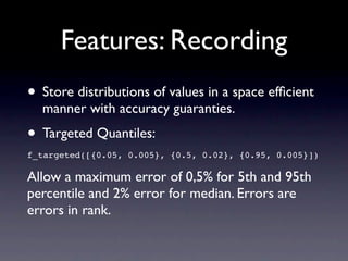 annalist - a statistics aggregator written in erlang | KEY