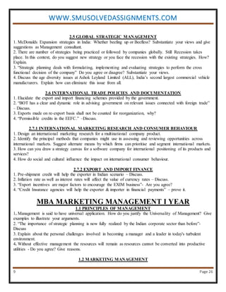 Annamalai solved mba assignments 9967480770 | PDF