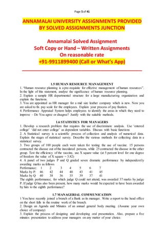 Annamalai solved assignments 2020 | DOCX