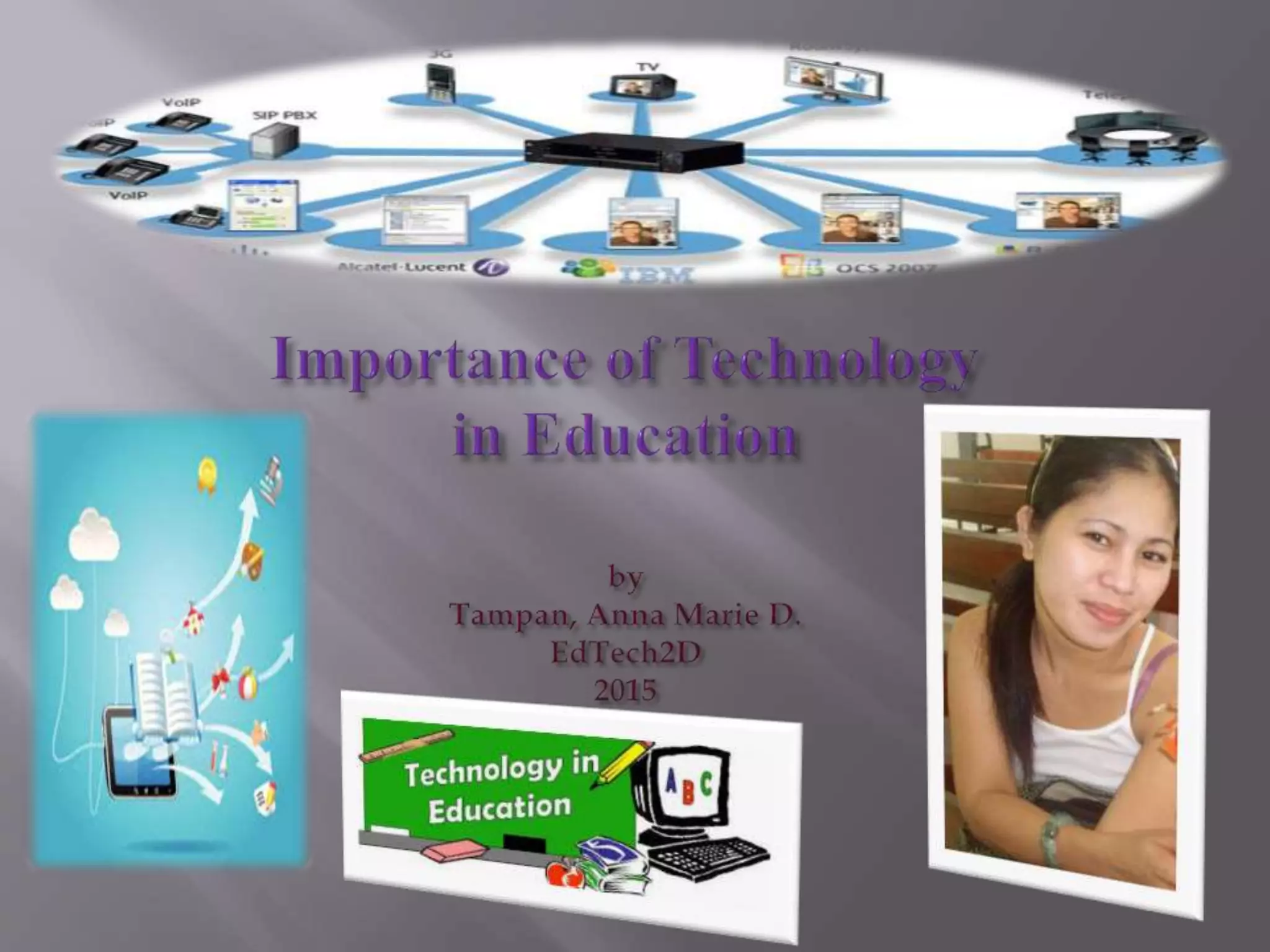 IMPORTANCE OF TECHNOLOGY IN EDUCATION by Anna Marie D. Tampan EdTech 2D 2015 | PPTX