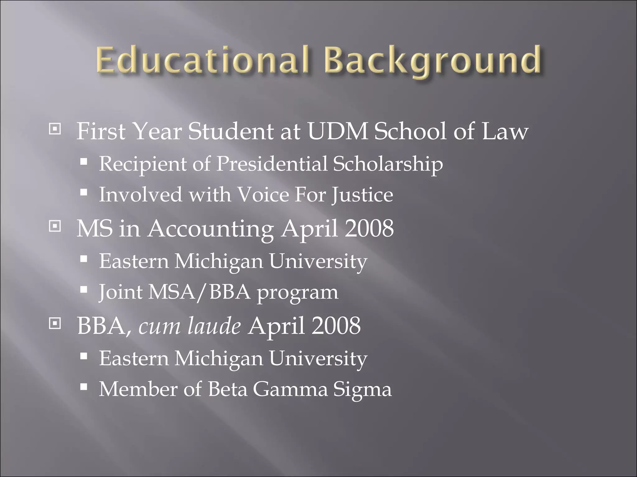 Anna Merigian Resume Presentation | PPT