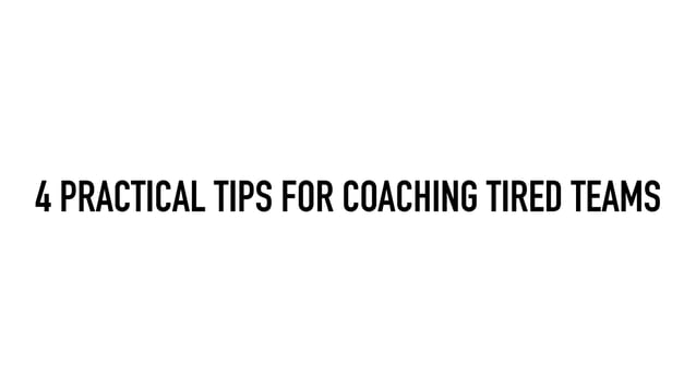 Fragile Agile - Coaching a tired team | PPT