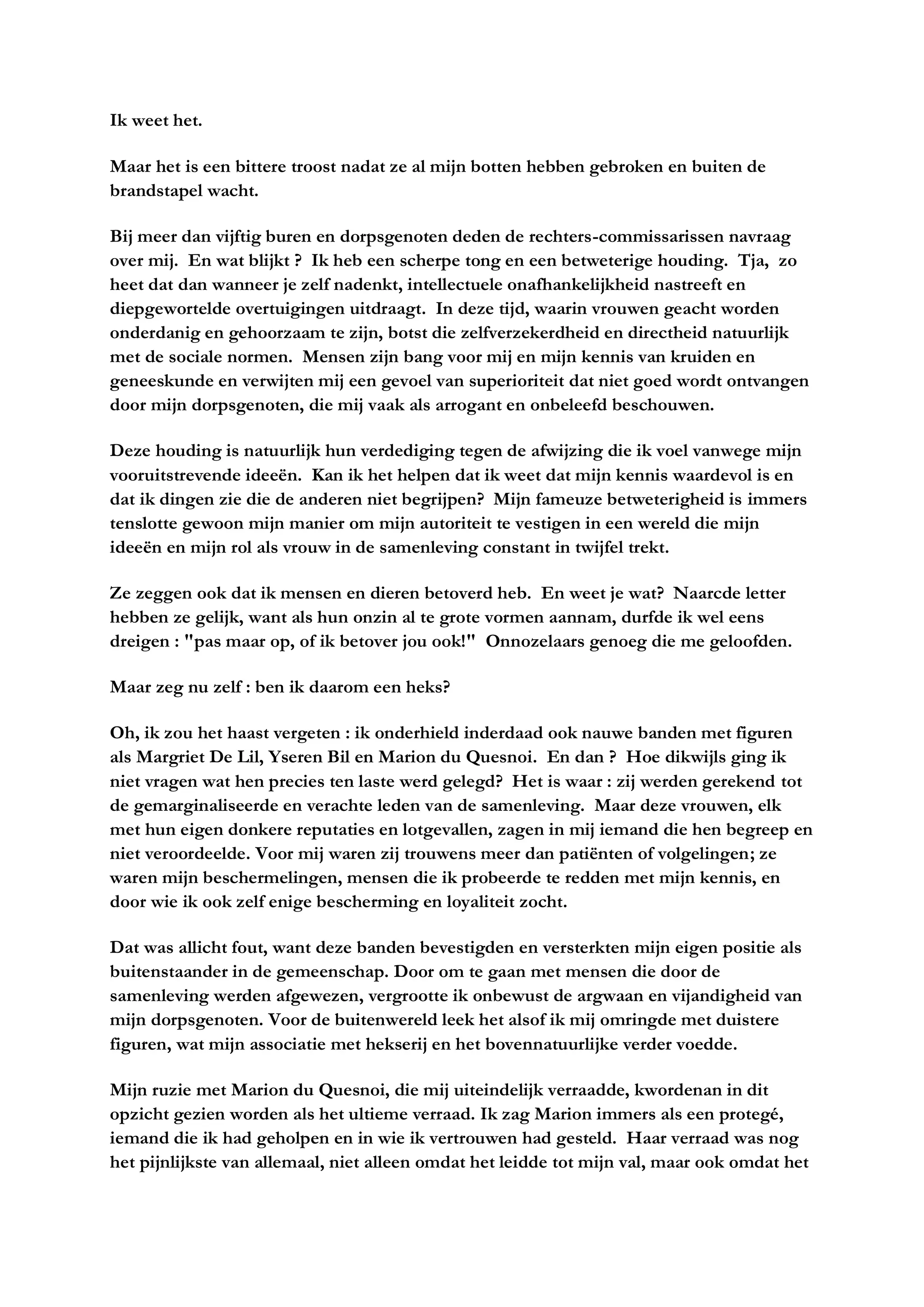 Anna Persoons, de heks van Atembeke : Mijn Verdediging | PDF