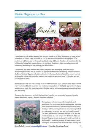 High Value Tourism: Low Volume Footprints | PDF