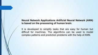Application of Artificial Neural Network. | PDF | Artificial Intelligence | Technology & Computing