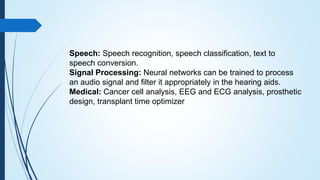 Application of Artificial Neural Network. | PDF