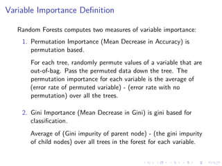 Random Forests: The Vanilla of Machine Learning - Anna Quach | PPT