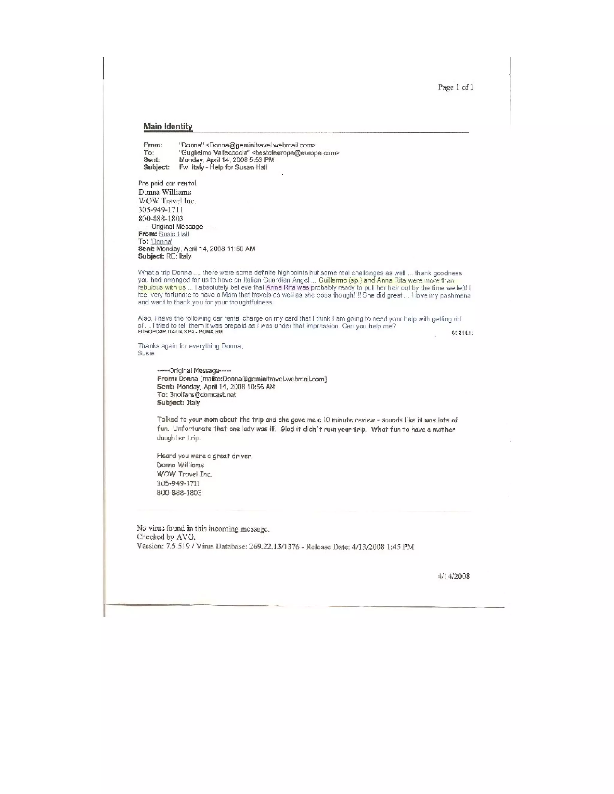 Anna Rita Barbacci – Biography | DOC